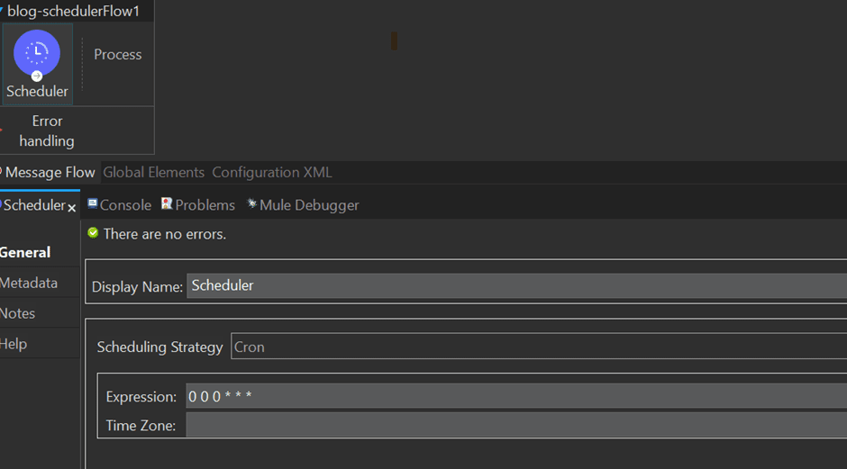 Scheduler and Cron Expression in MuleSoft - TGH